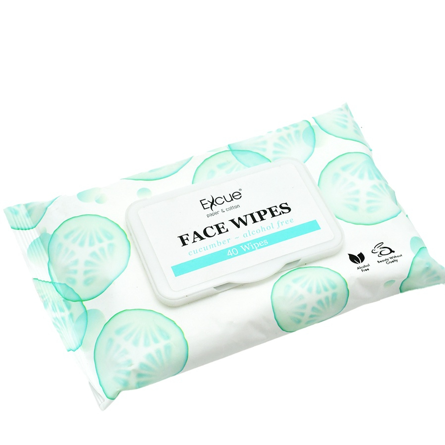 Excue Face Wipes Wet Tissue (40pcs/pack) | Shopee Malaysia