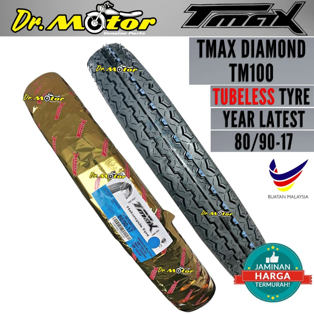TMAX UMT Tyre Tubeless Tayar Motor Tier Tayar Moto Tiubless TM100 UM100 ...