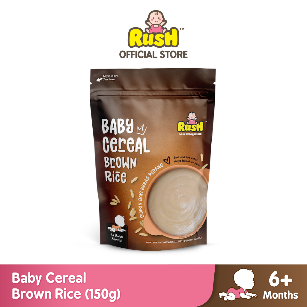Rush Baby Cereal Brown Rice 150g | Shopee Malaysia