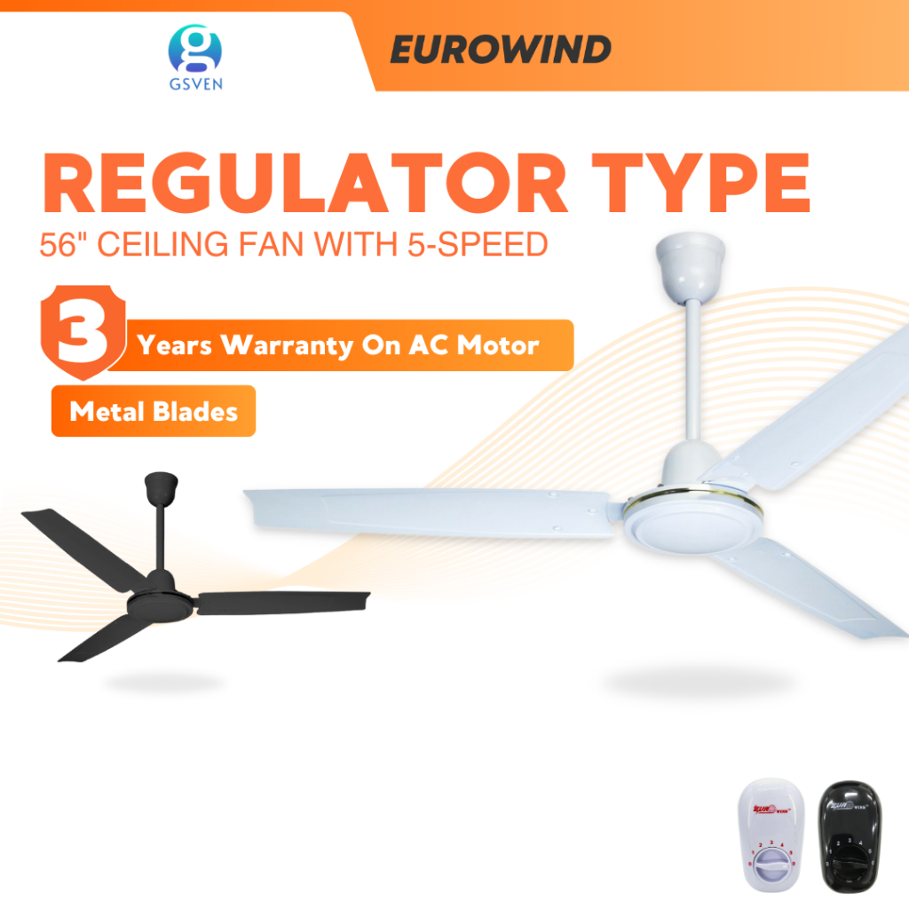 EUROWIND Kipas Angin Siling Murah Kipas syiling Kipas Celing Ceiling ...