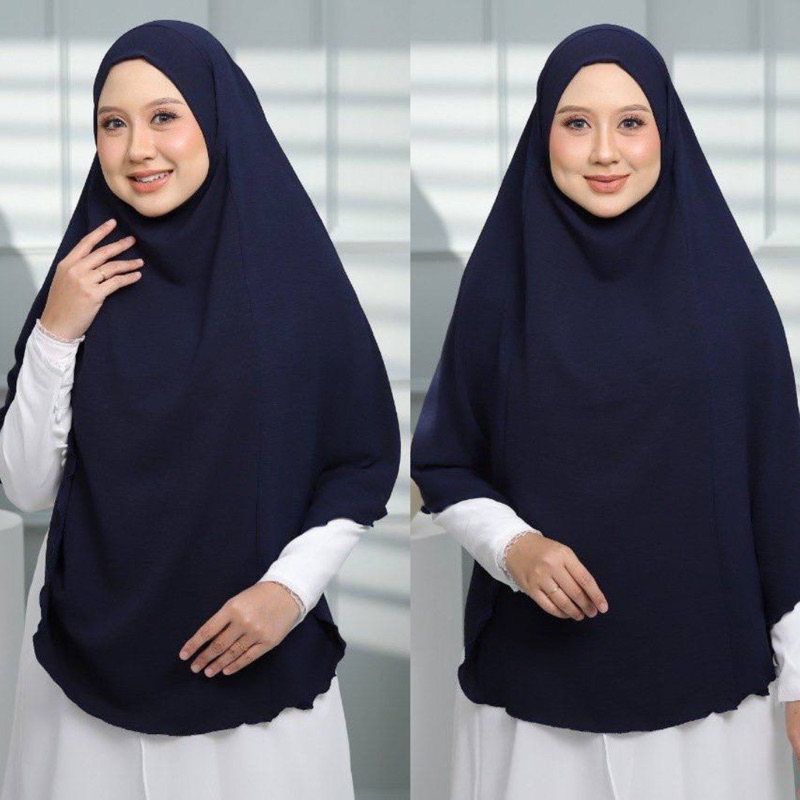 Khimar sarung labuh Ironless | Tudung Labuh Tali Cotton Cey | Shopee ...