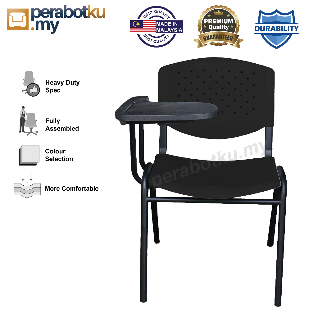 Study Chair with Writing Table Student Flip Chair Tuition Chair School ...