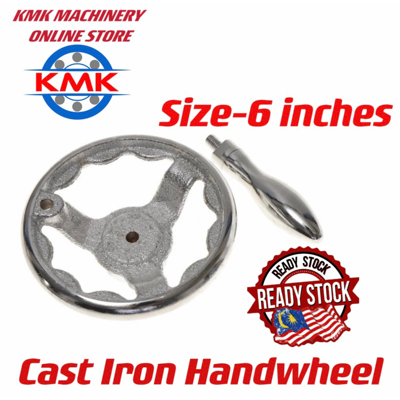6" inch Cast Iron Handwheel + Handle | Shopee Malaysia