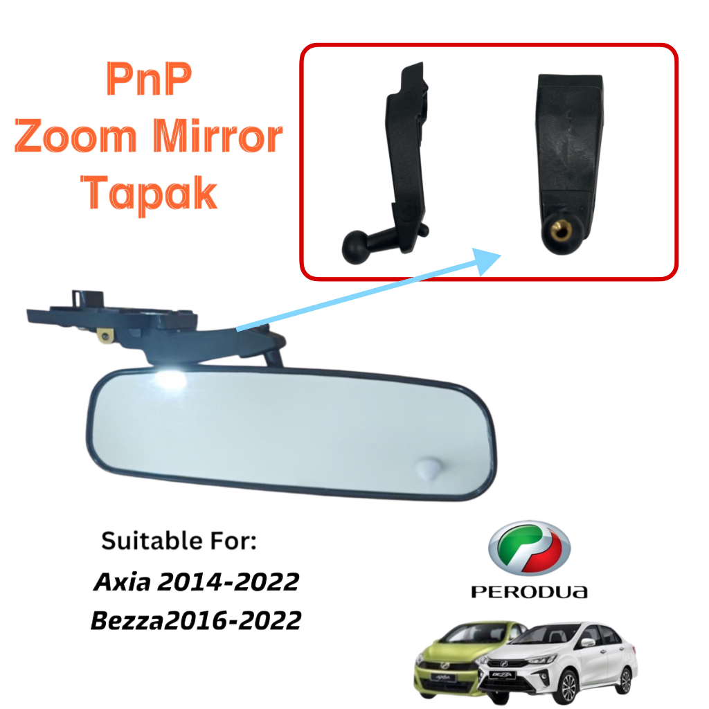 (Blue Mirror) ZOOM ENGINEERING MONACO MIRROR Centre mirror Rear view ...
