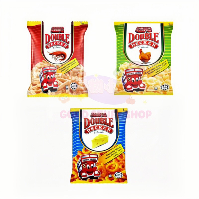 Double Decker Snack Prawn Cracker/Chicken Cracker/Cheese Ring(55g-70g ...