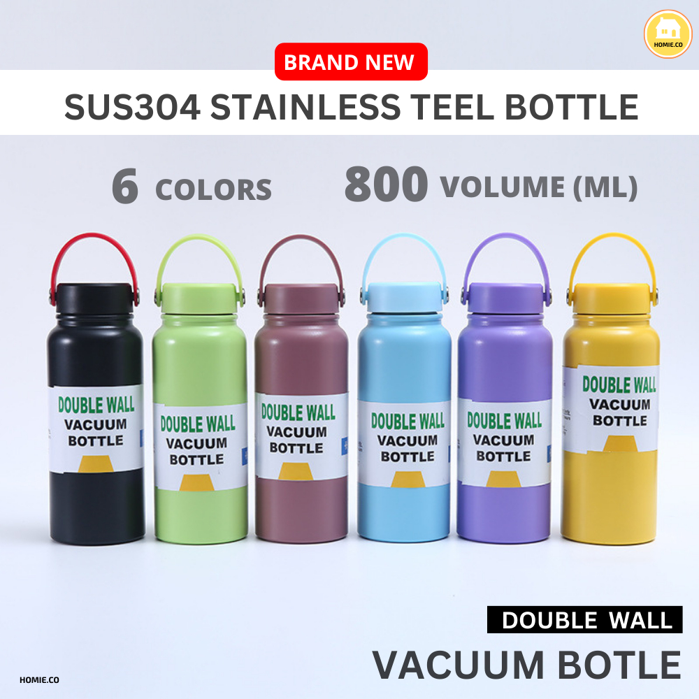NEW Travel Tumbler 304 Stainless Steel Thermos 900ML Big Cup Mug Bottle Flask Botol Air Viral ...