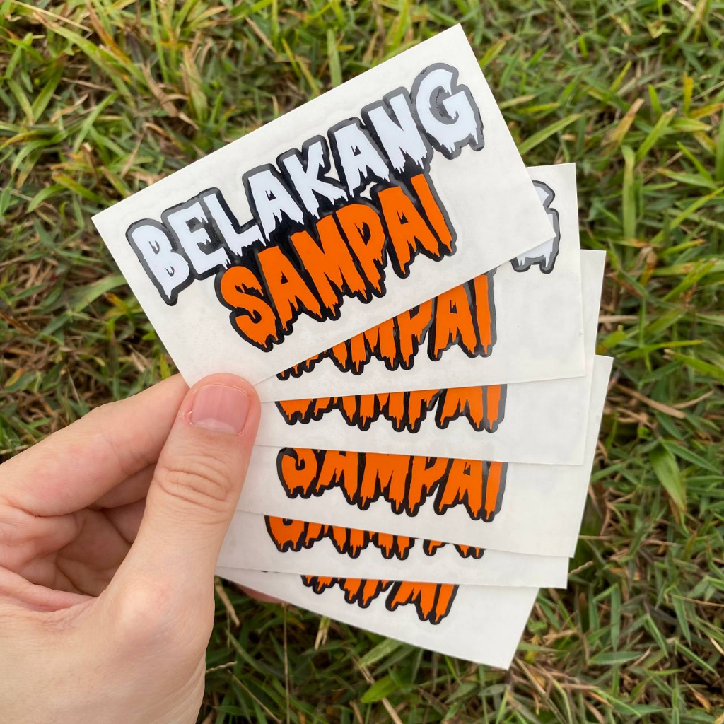 STICKER BELAKANG SAMPAI | STICKER MOTOR | STICKER KERETA | Shopee Malaysia