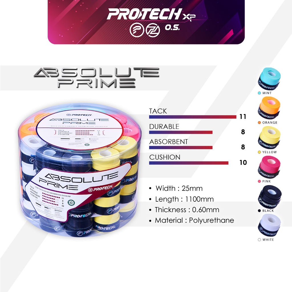 PROTECH Overgrip Absolute Prime (1pc) | Shopee Malaysia