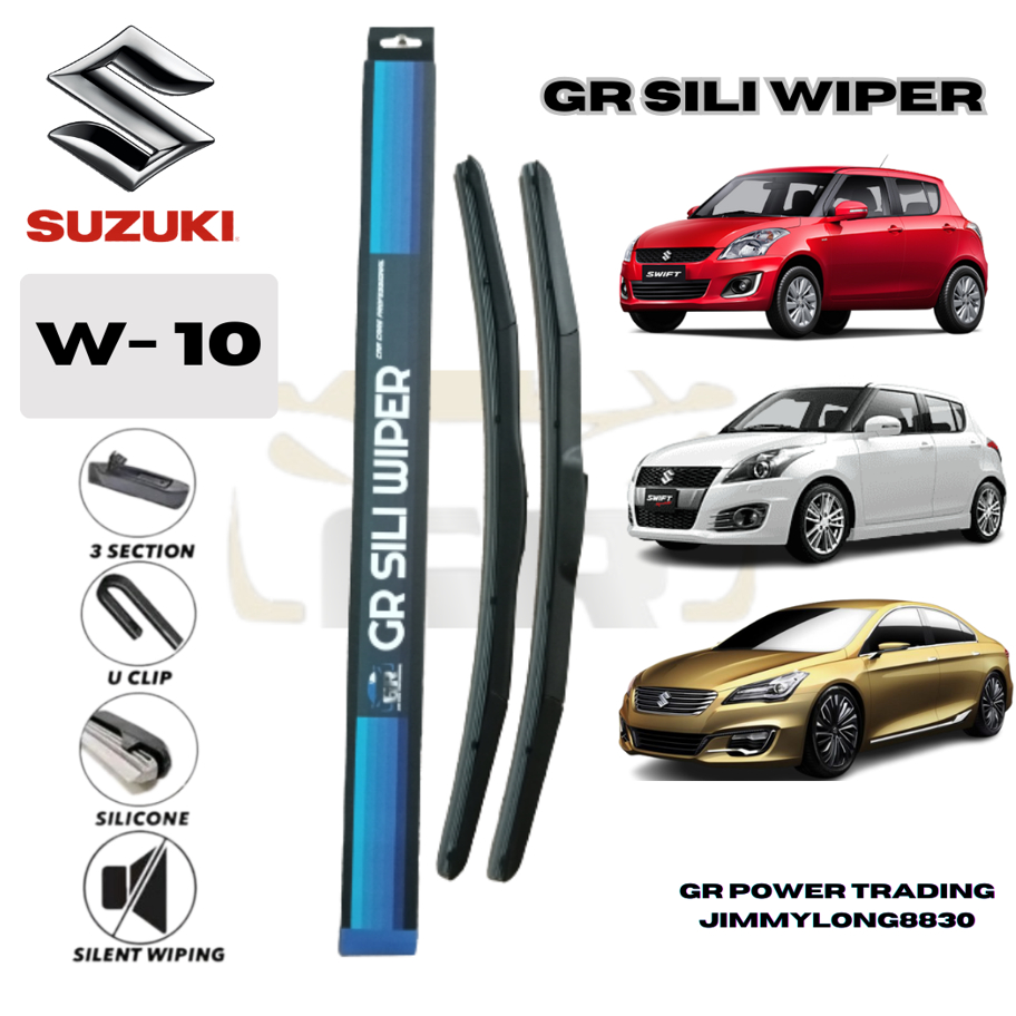 W10- SUZIKI GR SILI WIPER (SILICORN) SUZIKI SWIFT,APV,ERV,SX4,GRAND ...