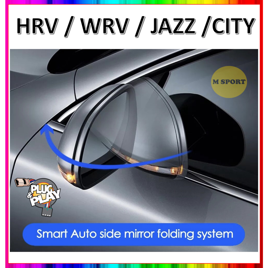 Honda WRV HRV 2015-2023 City GN2 HATCHBACK JAZZ CIVIC CRV Side Mirror ...