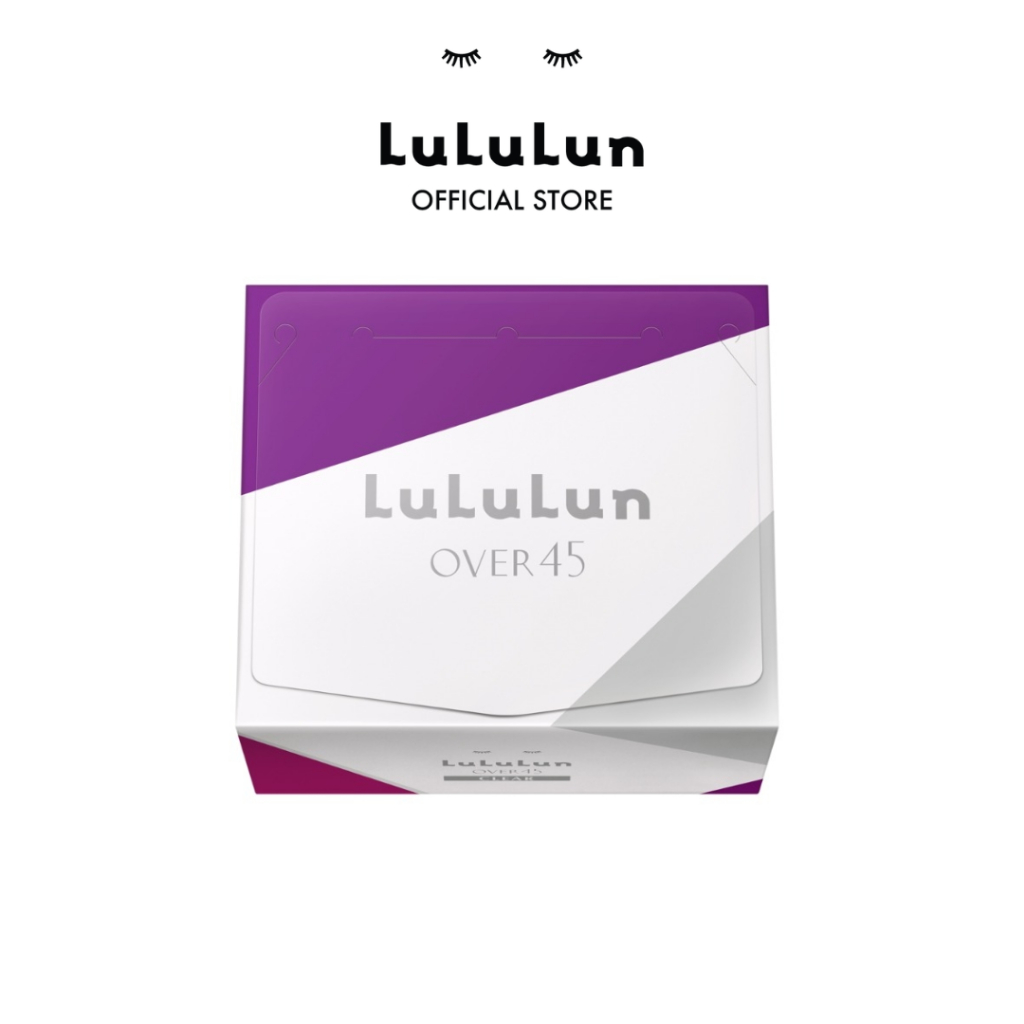 Lululun Face Mask Over 45 Iris Blue Clear (32 sheets) | Lululun Over 45 ...