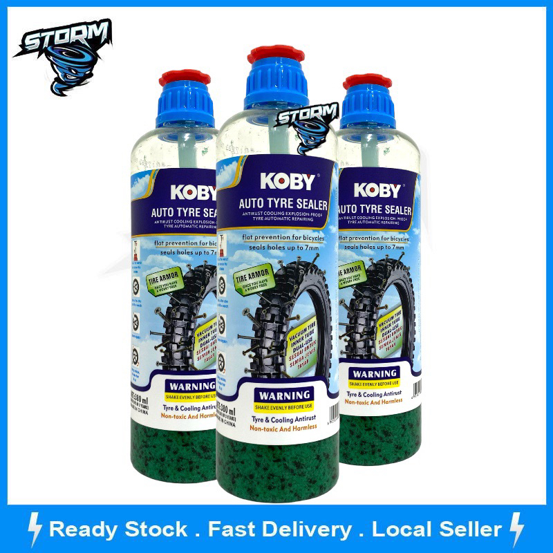 KOBY AUTO TYRE SEALER 380ML 380 TIRE ARMOR 500ml | Shopee Malaysia