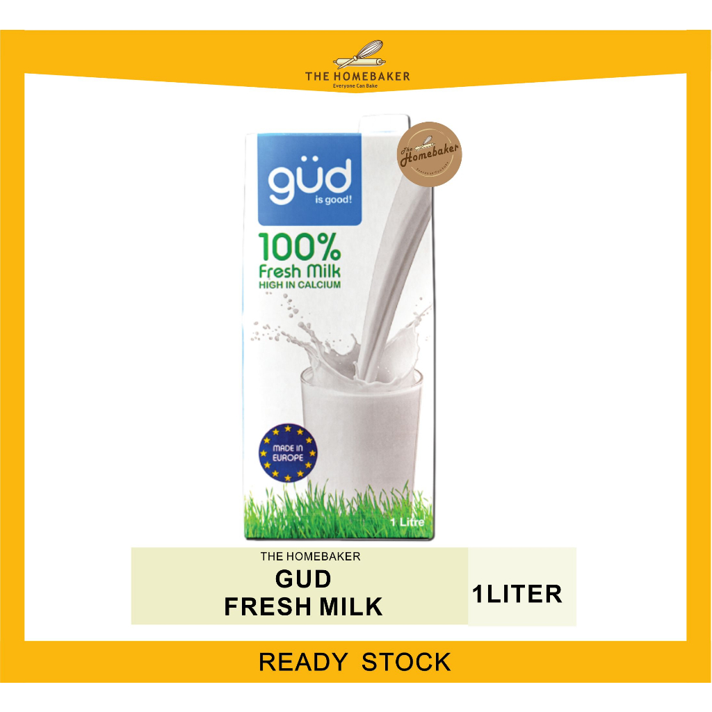 GUD 100% Fresh Milk 1Litre High in Calsium / Susu Kotak Full Cream ...