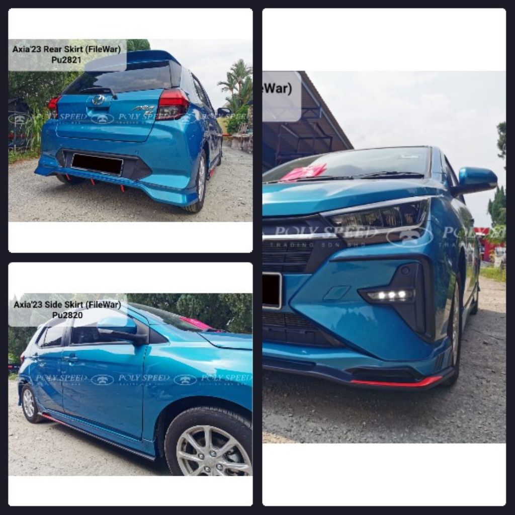 2nd Generation Perodua Axia 2023 Filewar Body Kit PU Ready Stock ...
