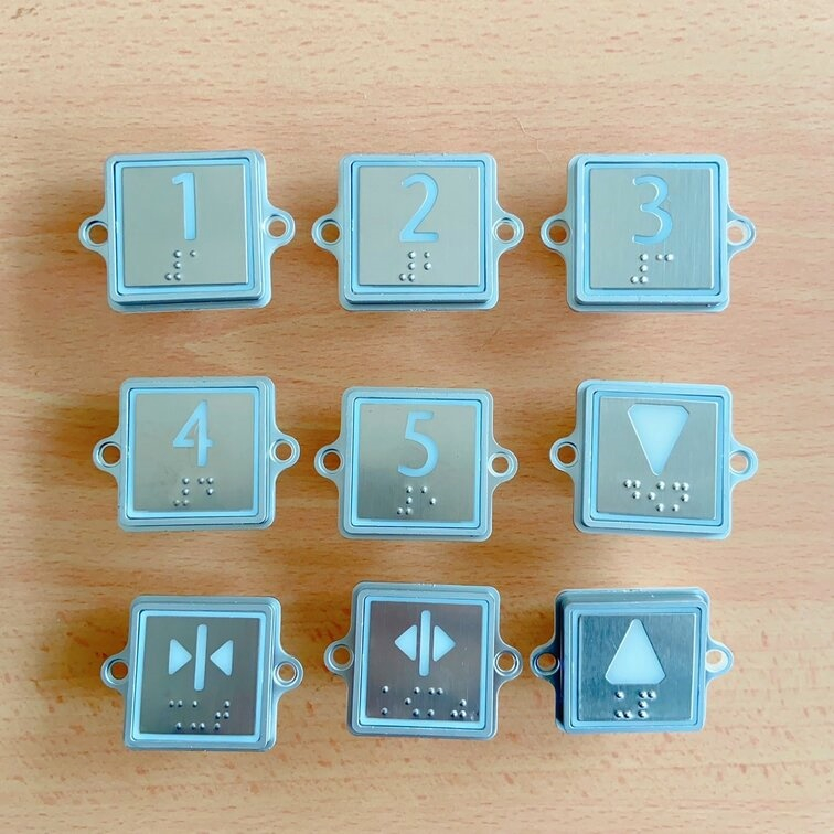 KONE Lift Button KDS300 (hole 32mm) with 2 small hole *with white light ...