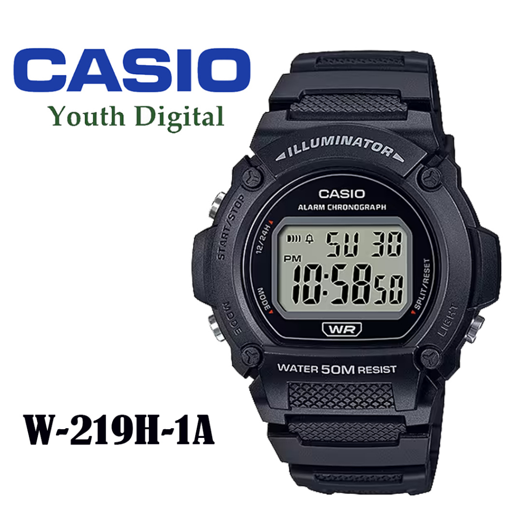 Casio Unisex Digital Watch W-219H | Shopee Malaysia