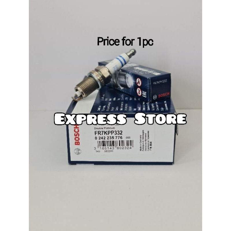 BOSCH Double Platinum Spark Plug BMW 1 Series E81 E87 E88, 3 Series E46 ...