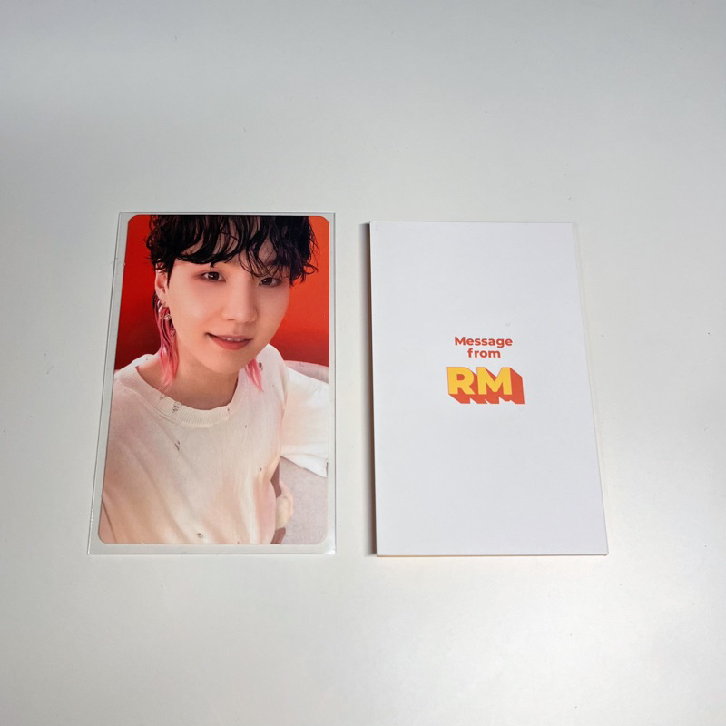 Offical BTS Butter Album Suga Photocard & RM Messages Card | Shopee ...