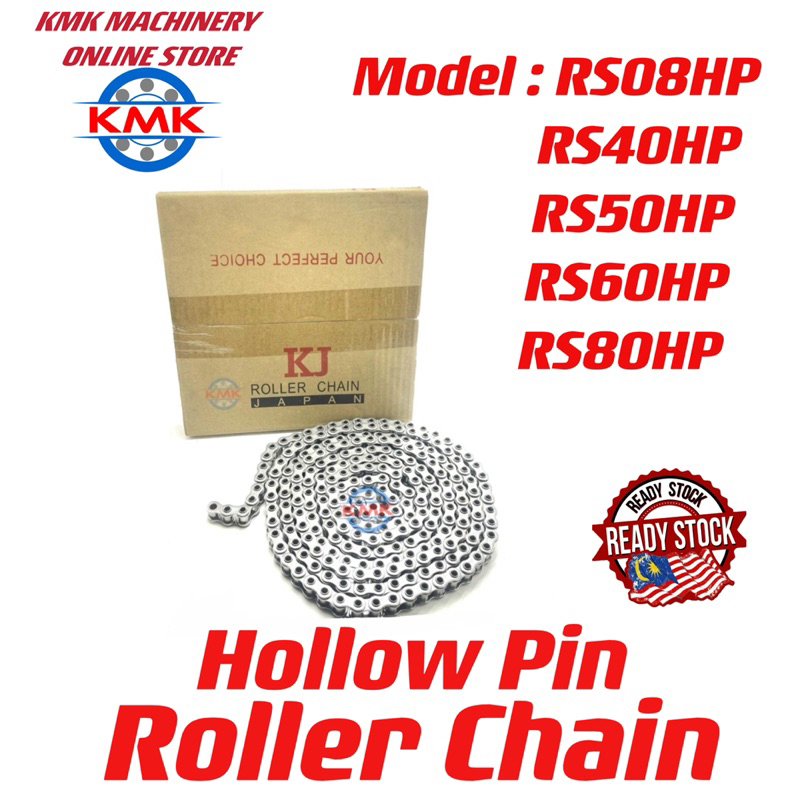 RS08HP RS40HP RS50HP RS60HP RS80HP Hollow Pin Roller Chain & Connecting ...