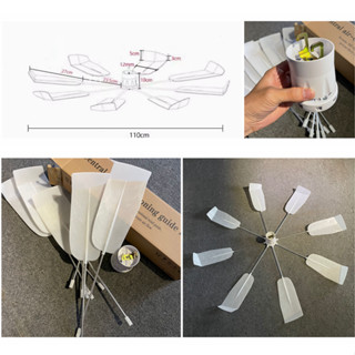 Cassette Aircon Wind Guide Fan Central Aircond Wind Guide Fan 360° Fast ...