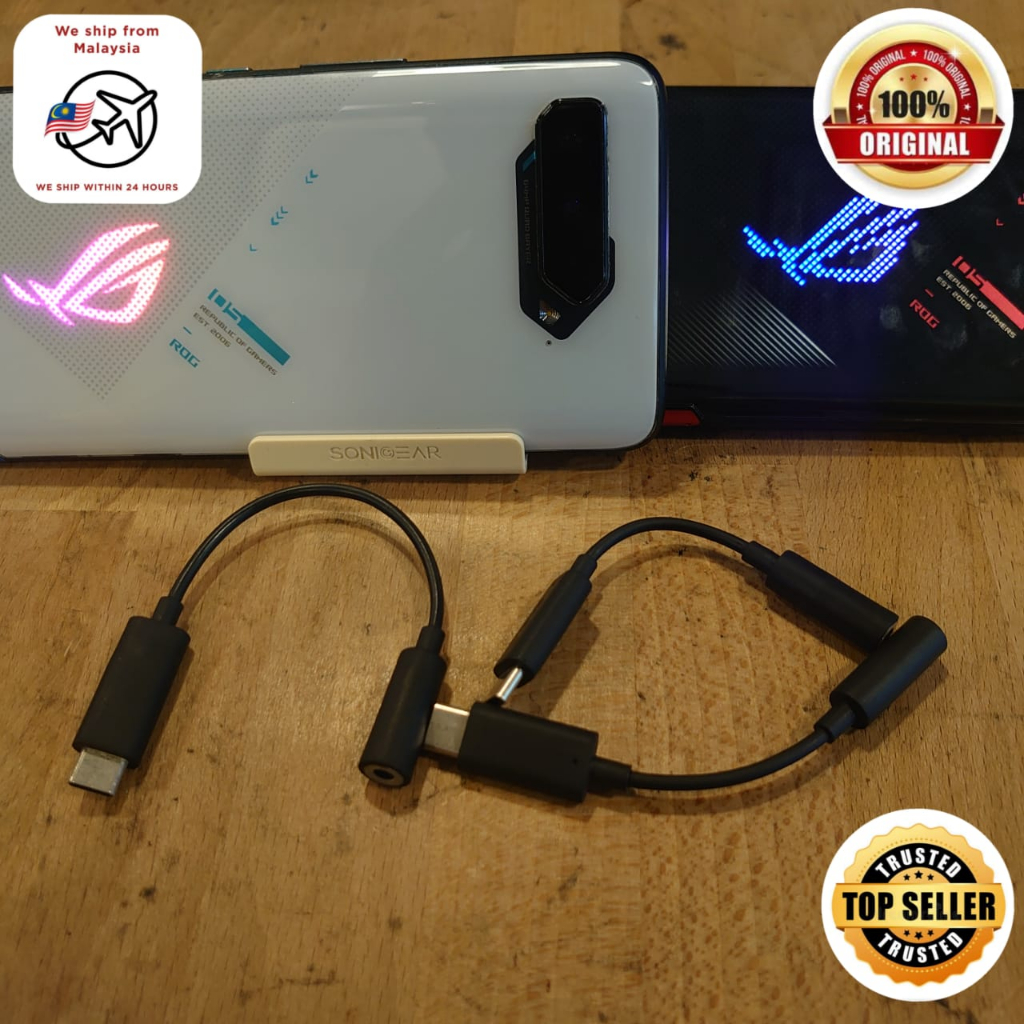 ORIGINAL ASUS ROG PHONE AUX CONVERTER 100% ORIGINAL | Shopee Malaysia