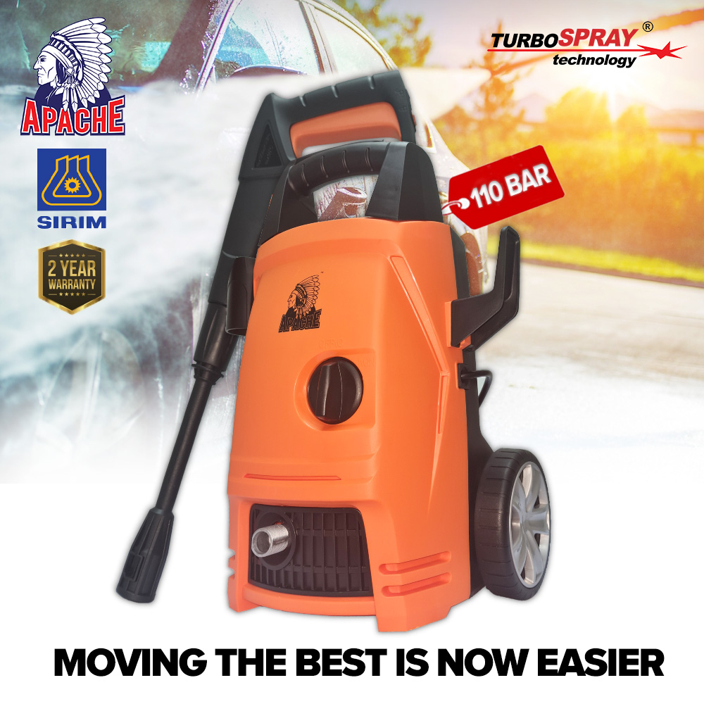 APACHE TurboSpray HM4411-MAX 110 BAR High Pressure Cleaner Water Jet ...