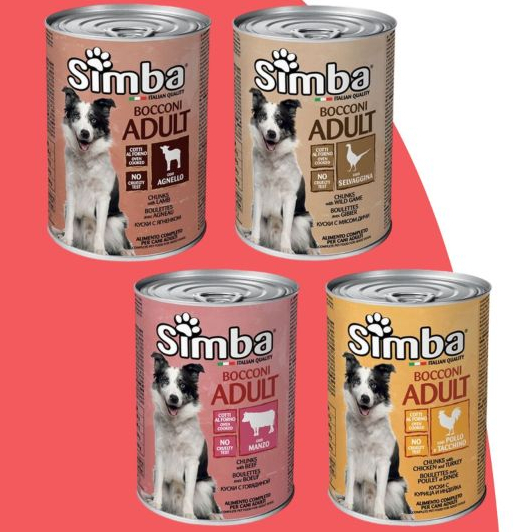 Monge Simba Dog Chunkies Can Food 415g / Dog Wet Food / Adult Dog ...