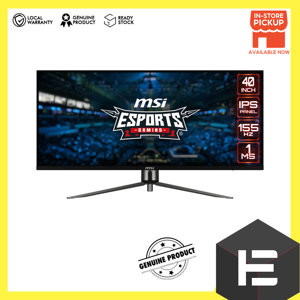 MSI 40" Mag401Qr Ultrawide Gaming Monitor - ( IPS / 155Hz / Uwqhd / 1MS ...