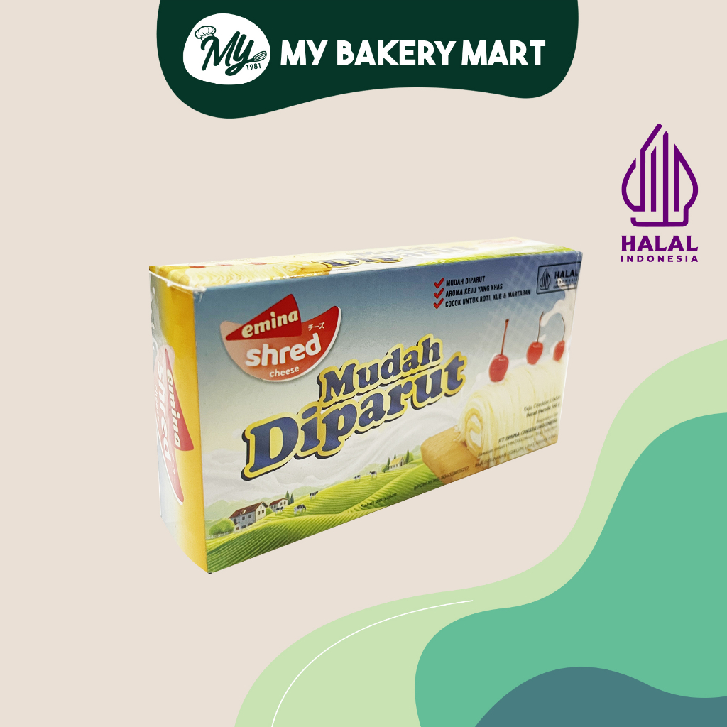 EMINA Cheese Shred Block 160gm Cheddar Cheese | Shopee Malaysia