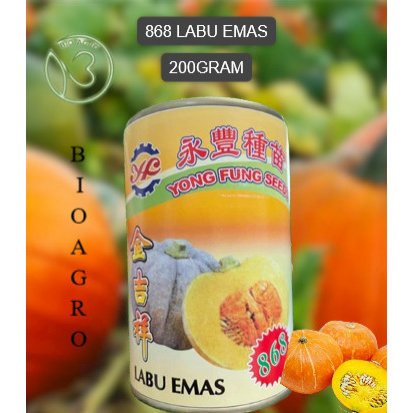 Benih Labu Kuning Emas 868 Yong Fung - ( 200g ) | Shopee Malaysia