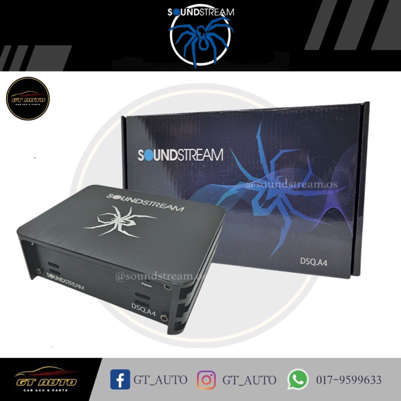 SOUNDSTREAM 4CH DSP POWER AMPLIFIER PLUG & PLAY FOR ANDROID PLAYER DSQ ...