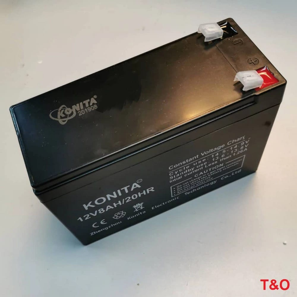 KONITA 12V 8AH SEALED LEAD-ACID RECHARGEABLE BACKUP BATTERY (AUTO GATE ...