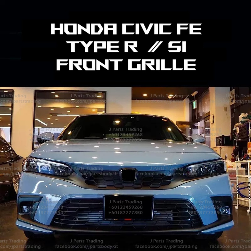 Honda Civic FE Front Grille Type R Si Front Grill Gen11 2022 2023 ...