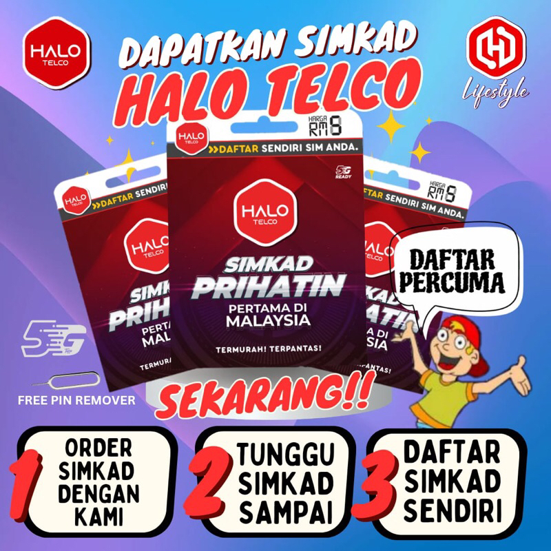 Simkad Halo Telco 5G | Shopee Malaysia