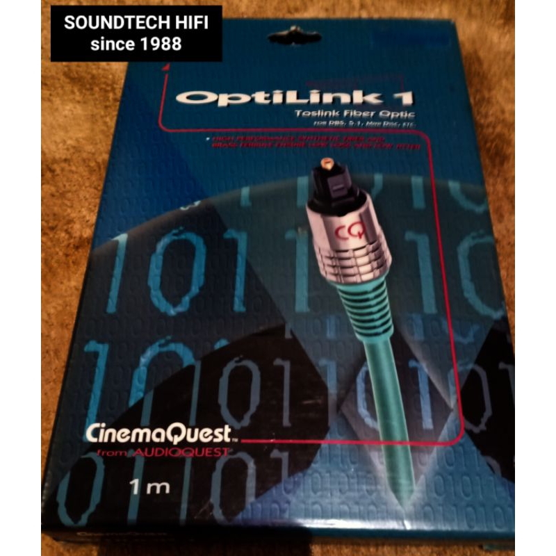 Audioquest Optilink-1 Toslink Fine Optic cable (1m) | Shopee Malaysia