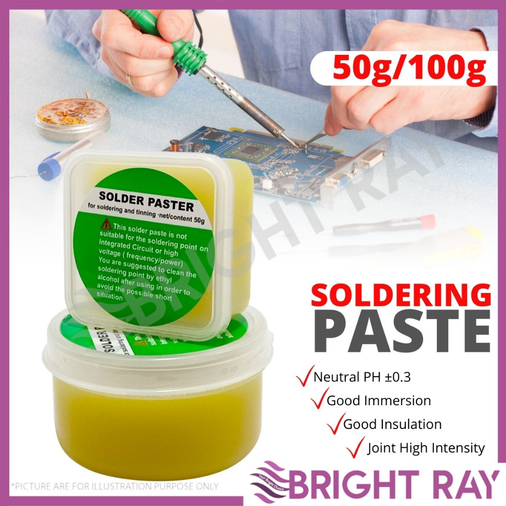 [READY STOCK] 50g/100g Soldering Paste Welding Fluxes Soldering Flux ...