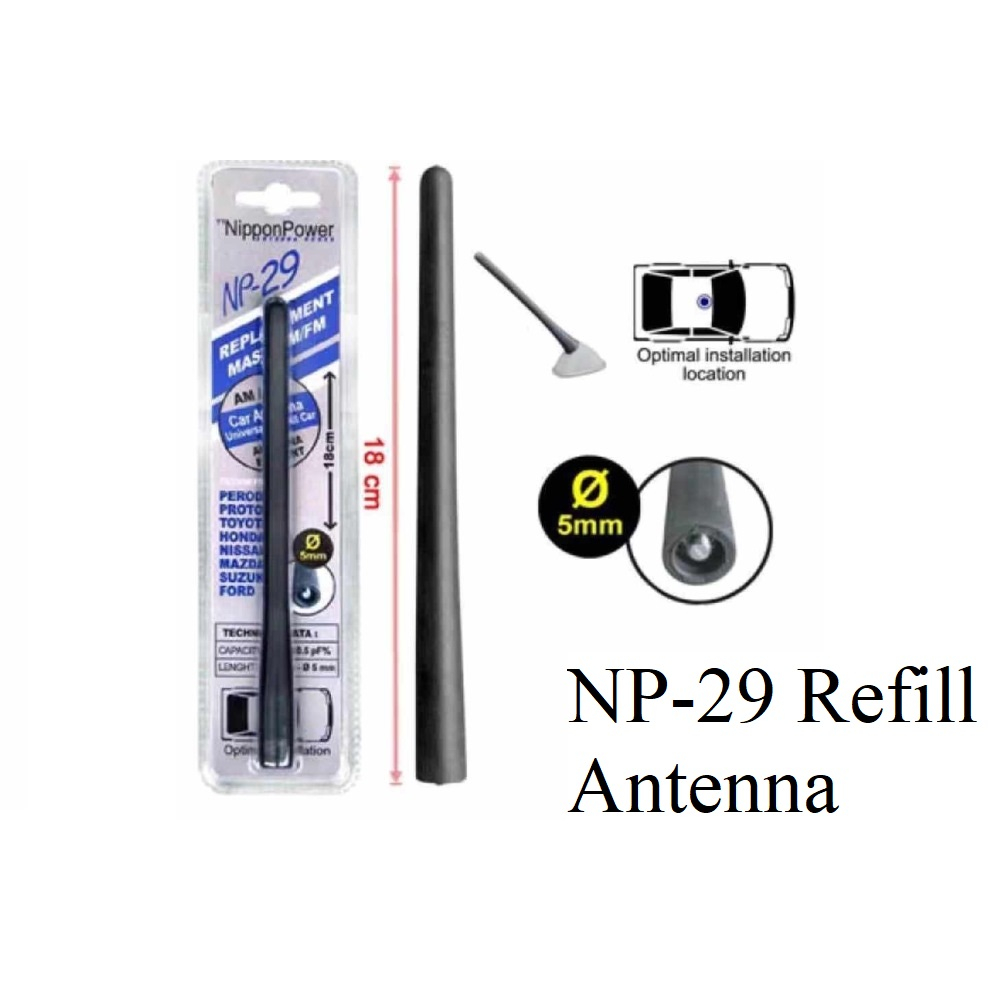 Refill Antenna - NP-29 Waja (18CM, Nippon Power) | Shopee Malaysia