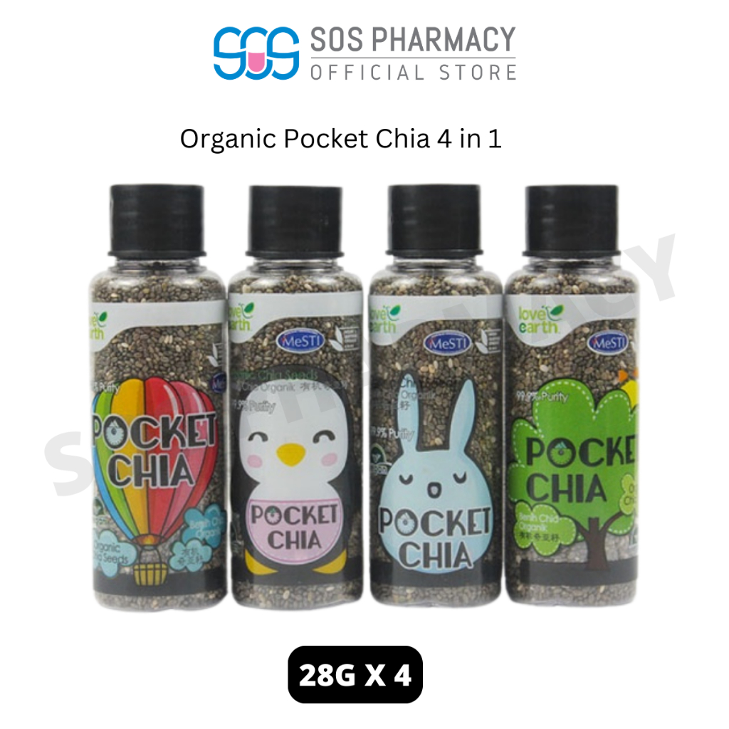 Love Earth Organic Pocket Chia 4 in 1 (28g x 4) | Shopee Malaysia