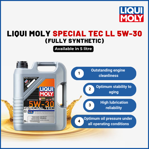 Liqui Moly Special Tec LL 5W-30 (5L) Minyak Engin Fully Synthetic 5W-30 ...