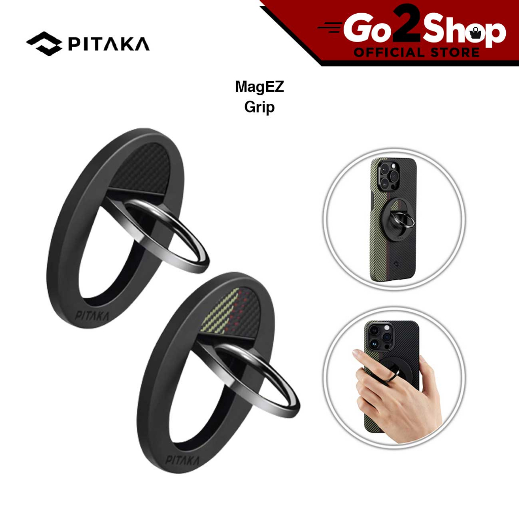 PITAKA MagEZ Grip MagSafe Compatible Aramid Fiber Phone Ring | Shopee Malaysia