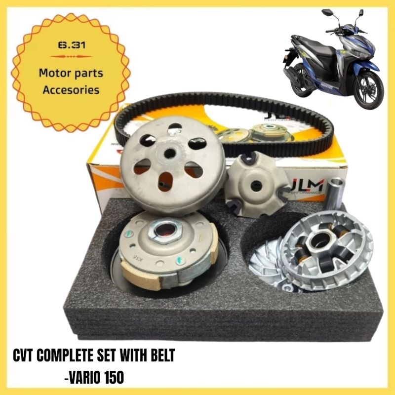 JLM HONDA VARIO 150 CVT TRANSMISSION SYSTEM SET PULLEY COMPLETE SET ...