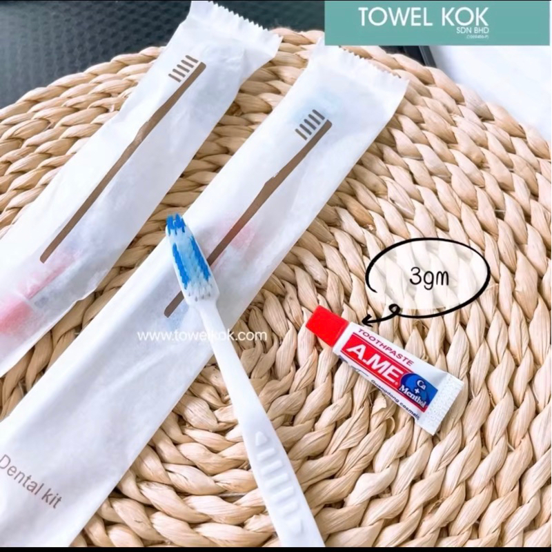 Hotel Homestay Travel 2 in 1 toothbrush set / Dental Kit set | Shopee ...