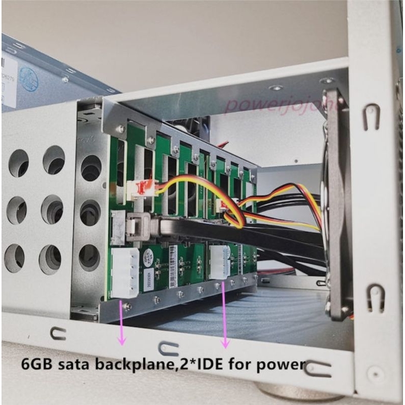 8 Bays NAS M-ATX Storage Server Case Chassis support 4 Low-Profile PCIE Slot 1U PSU | Shopee ...