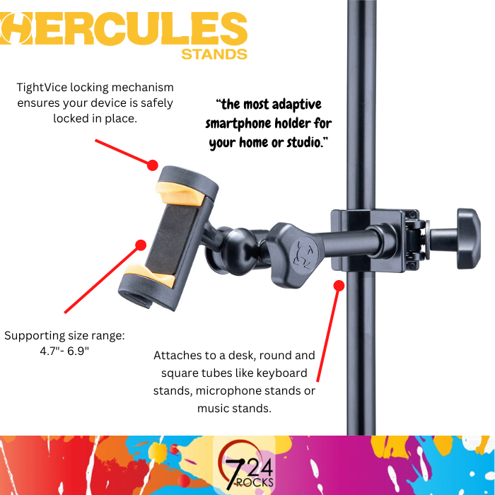Hercules stand Hercules DG207B Smartphone Holder Hercules adaptive ...