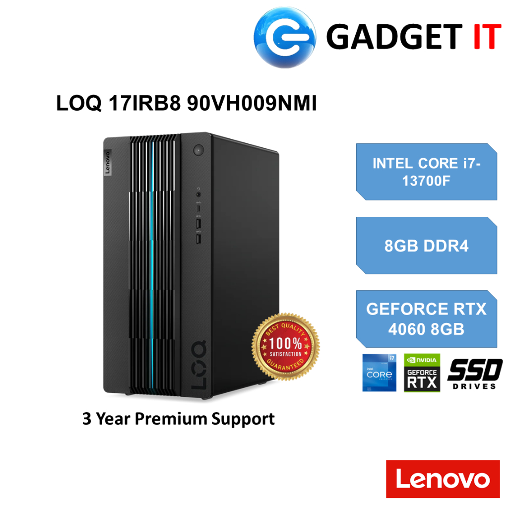 LENOVO LOQ 17IRB8 90VH009NMI GAMING DESKTOP (i7-13700F, 8GB, 512GB SSD ...