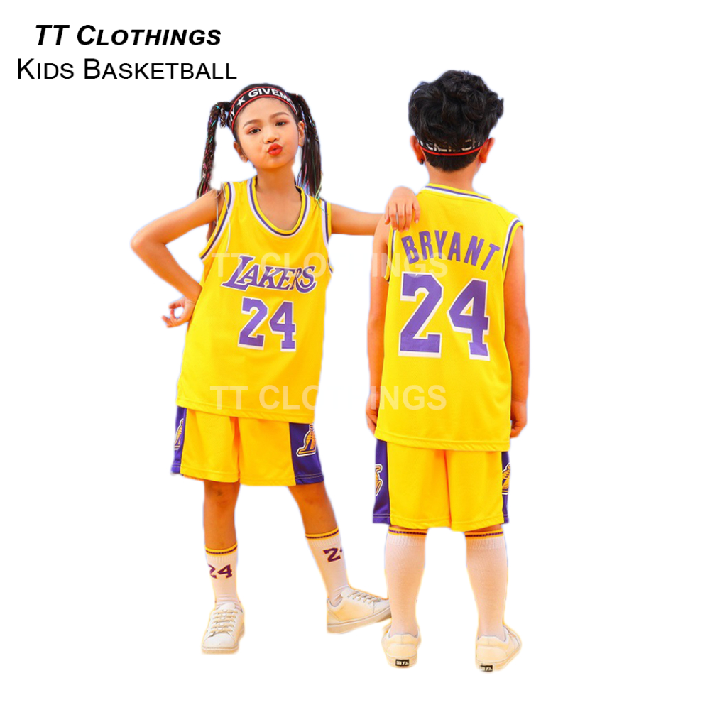 KIDS Basketball NBA Jersey Children Kanak-Kanak Kobe Bryant Lakers #24 ...