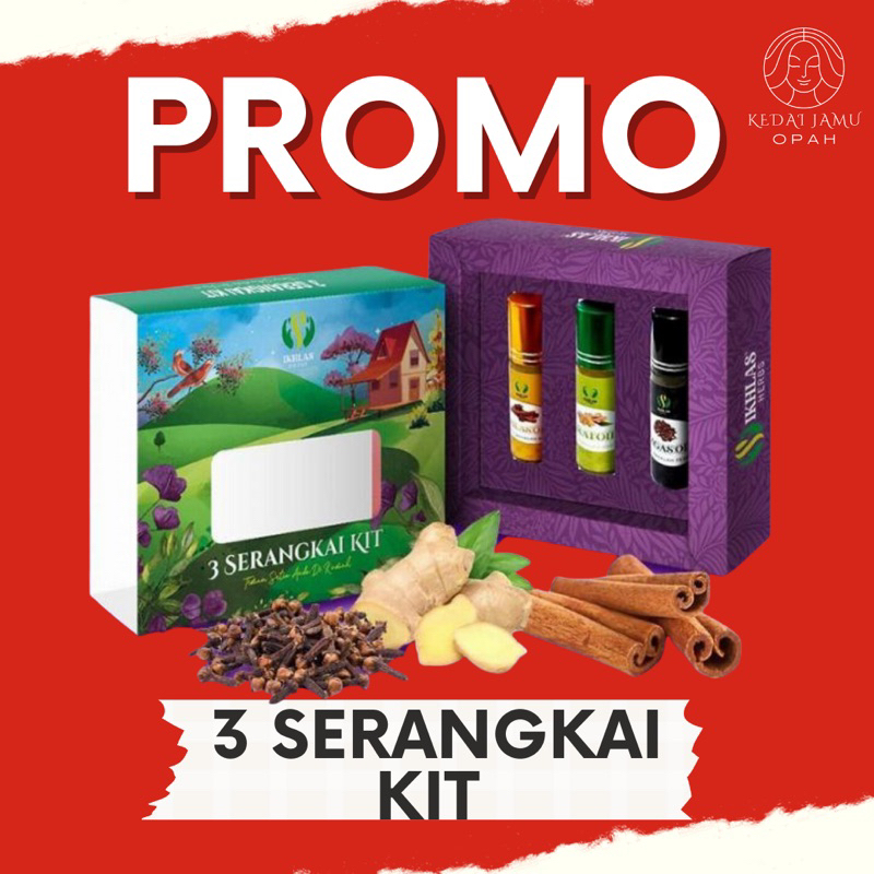3 Serangkai Kit Wagas Ikhlas Arai Aromatherapy Oil Minyak Cengkih ...