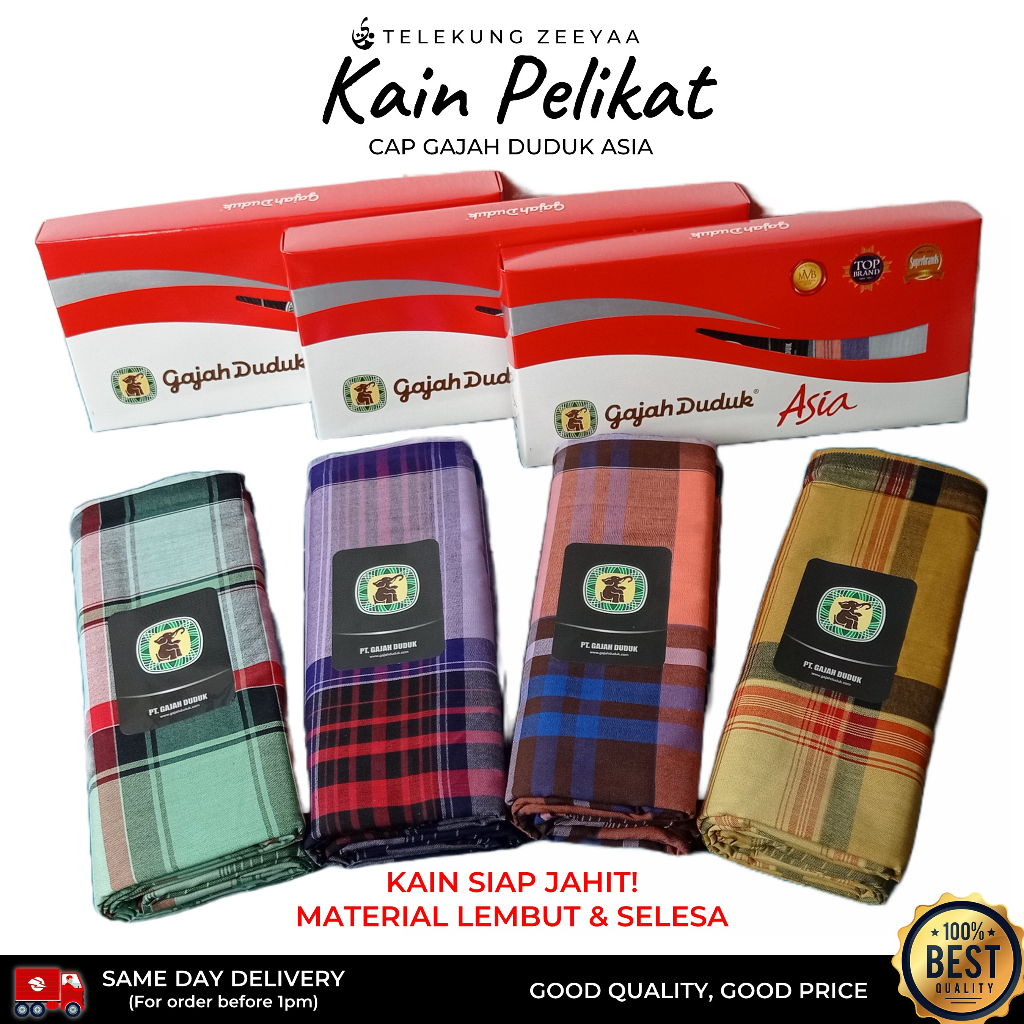 Kain Pelikat Lelaki Dewasa Cap Gajah Duduk Asia Best Quality pelikat ...