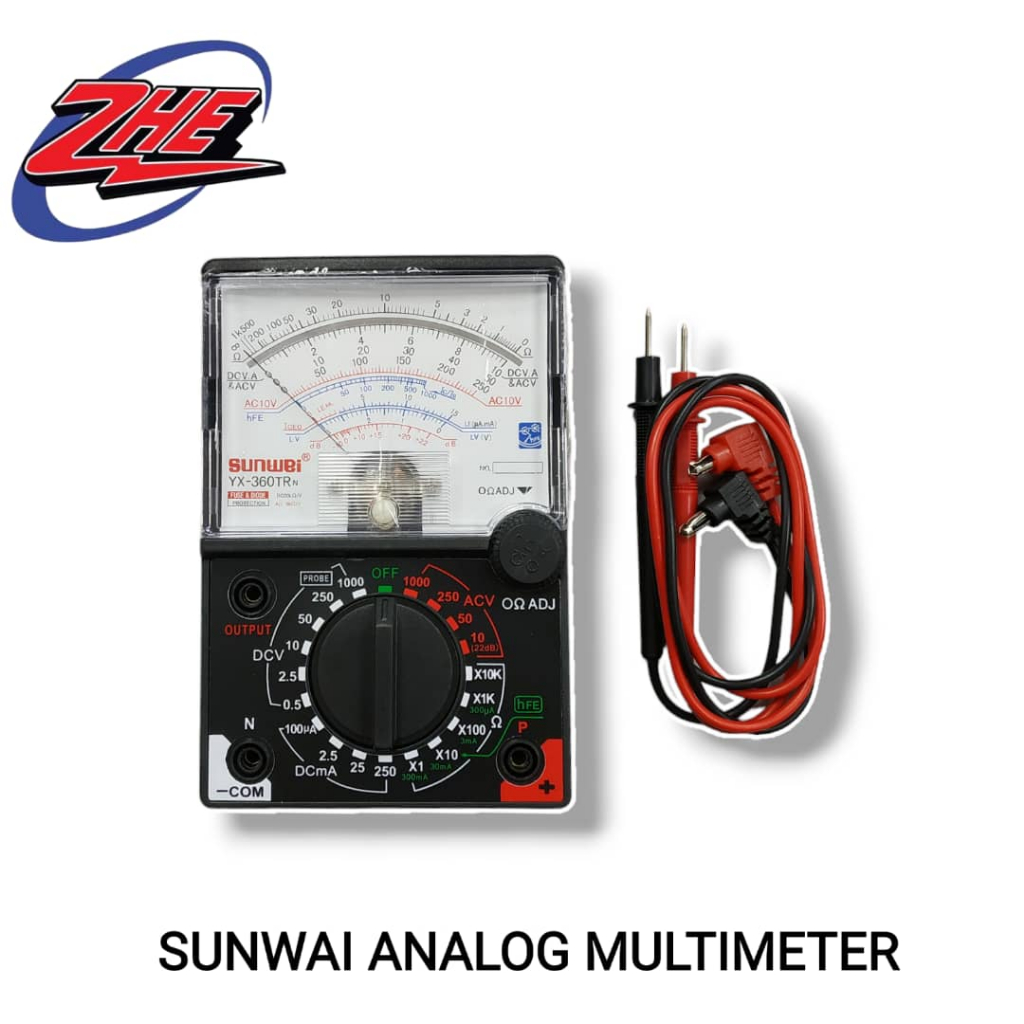 SUNWAI YX-360 ANALOG MULTIMETER MULTI METER TESTER WITH BUZZER (3380/ ...