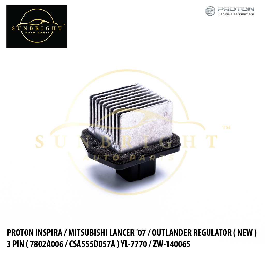 PROTON INSPIRA / MITSUBISHI LANCER / OUTLANDER REGULATOR ( NEW ) 3 PIN ...
